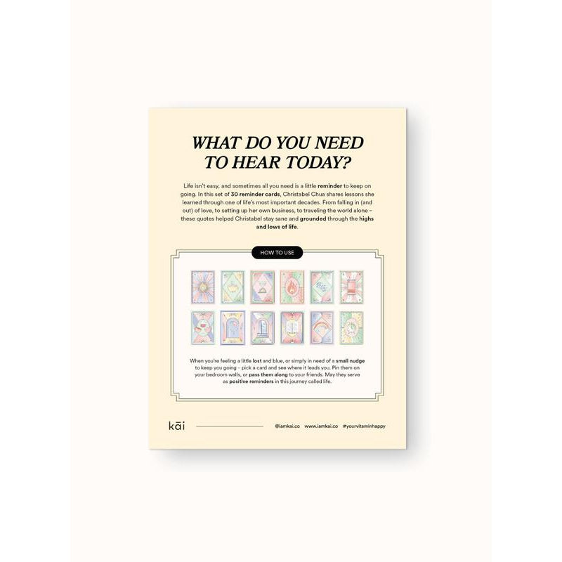 30 Things I Learned By 30: Reminder Card Set — PaperMarket
