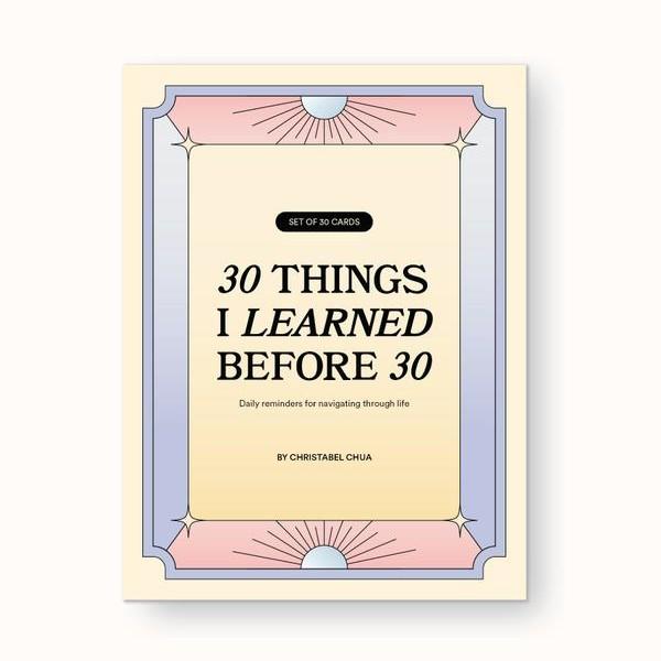 30 Things I Learned By 30: Reminder Card Set — PaperMarket