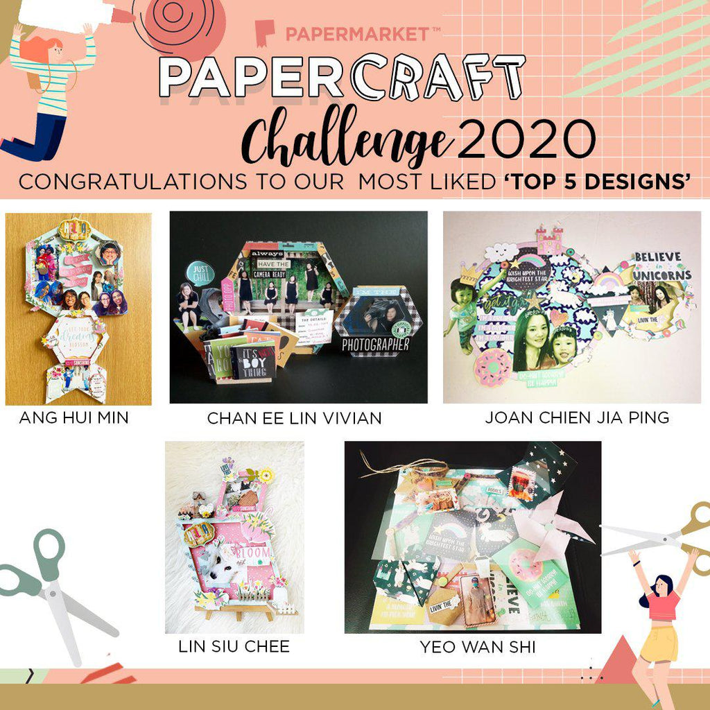 Congratulations To Our 'Top 5 Most Liked Designs' Winners! — PaperMarket