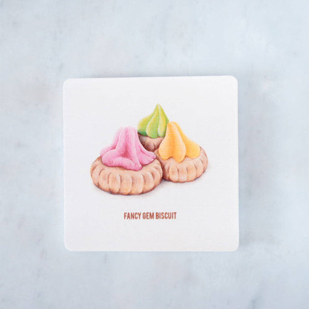 Coaster - Vintage Fancy Gem Biscuits — PaperMarket