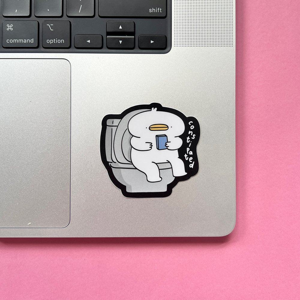 Constipated Duck Sticker (Vinyl) — PaperMarket