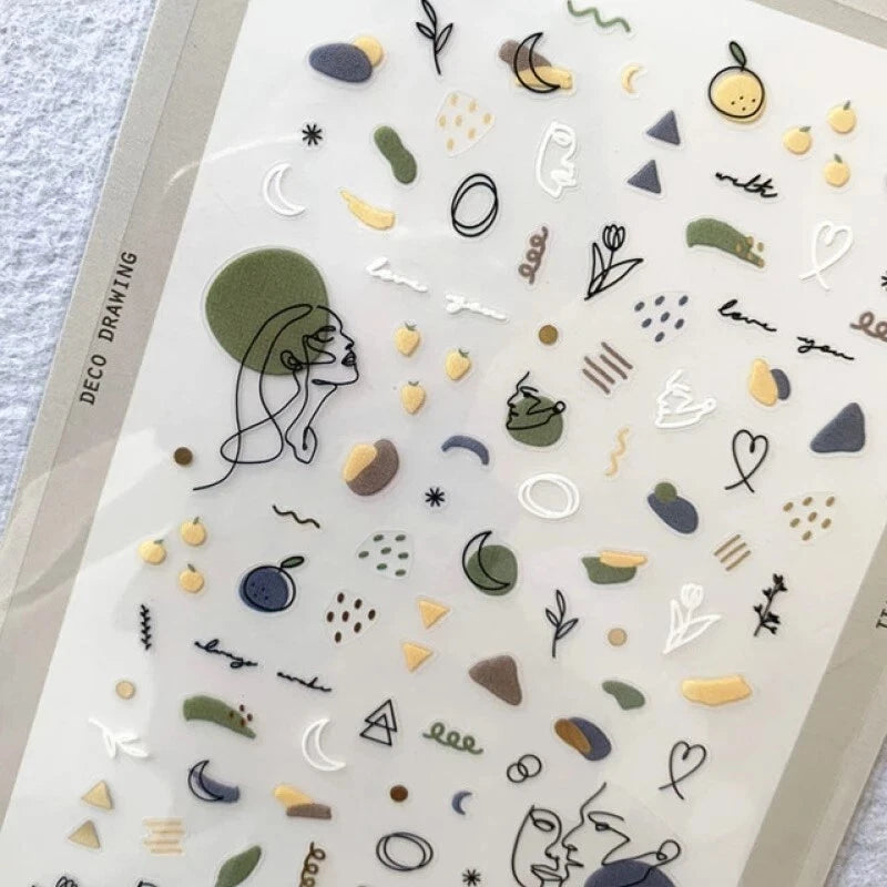 Daily Deco Sticker - Deco Drawing — PaperMarket
