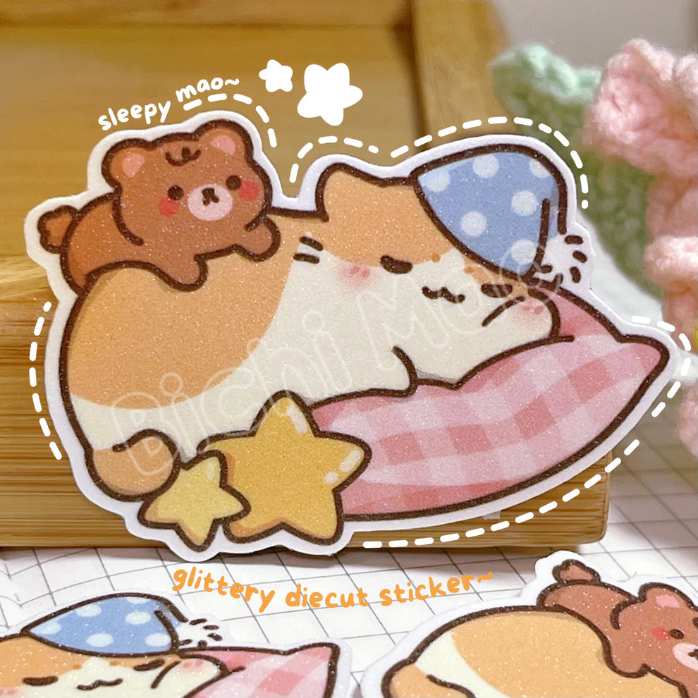 Die Cut Stickers Set 2 (Cozy, Sleep, Ball) — PaperMarket