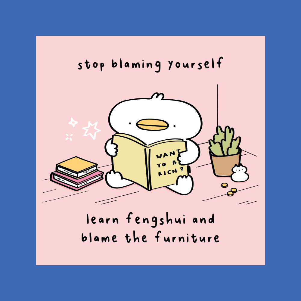 Don't Blame Yourself Card (15x15cm) — PaperMarket