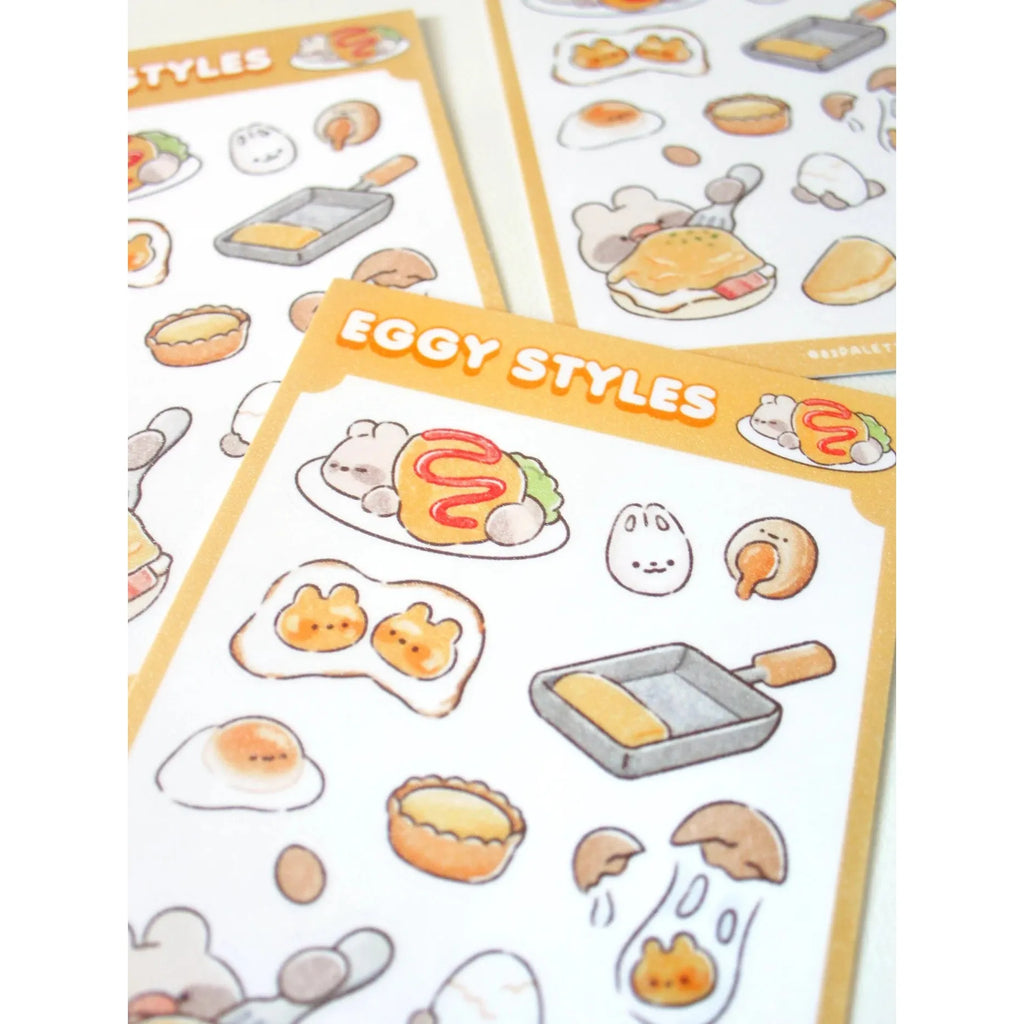 Eggy Styles Sticker Sheet — PaperMarket