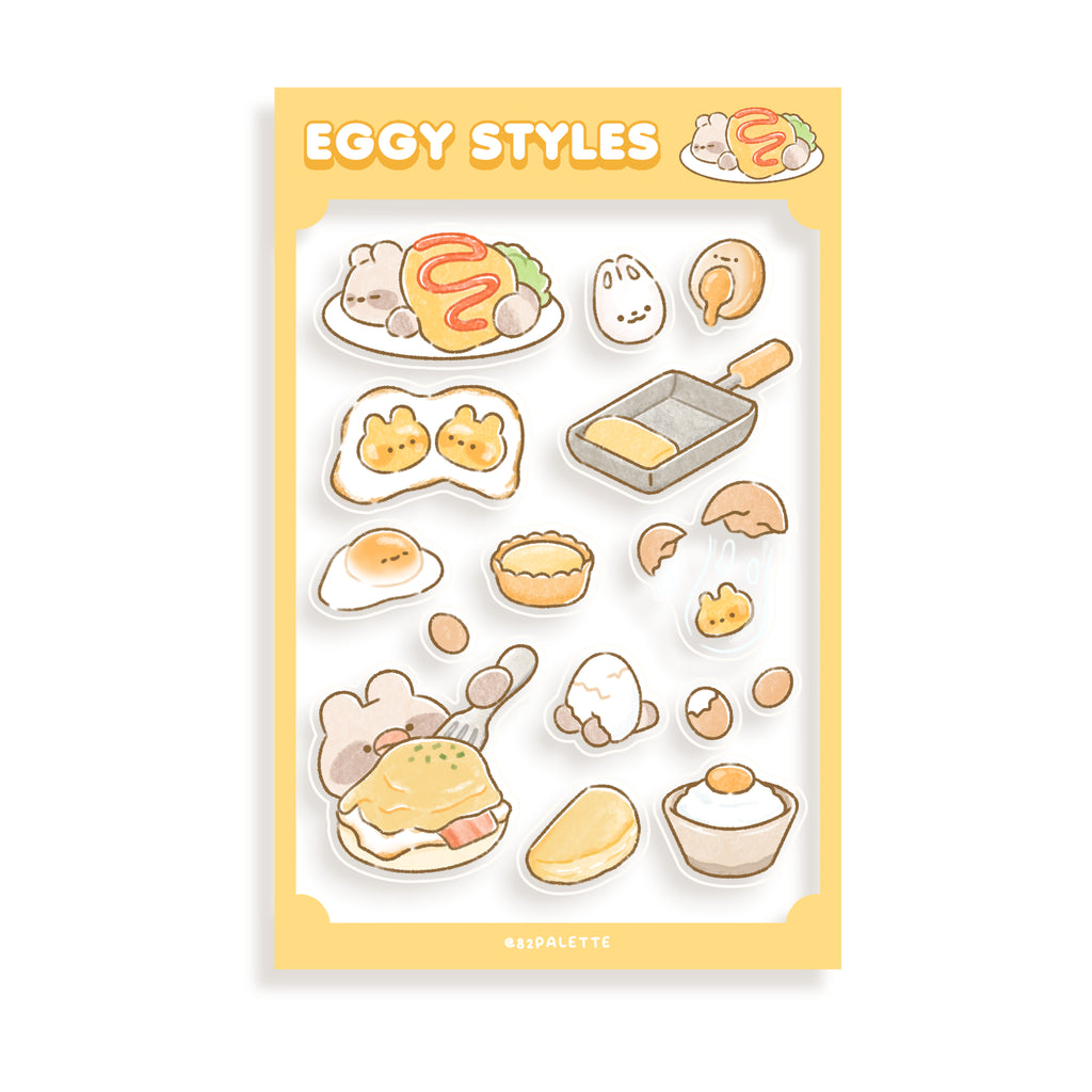 Eggy Styles Sticker Sheet — PaperMarket