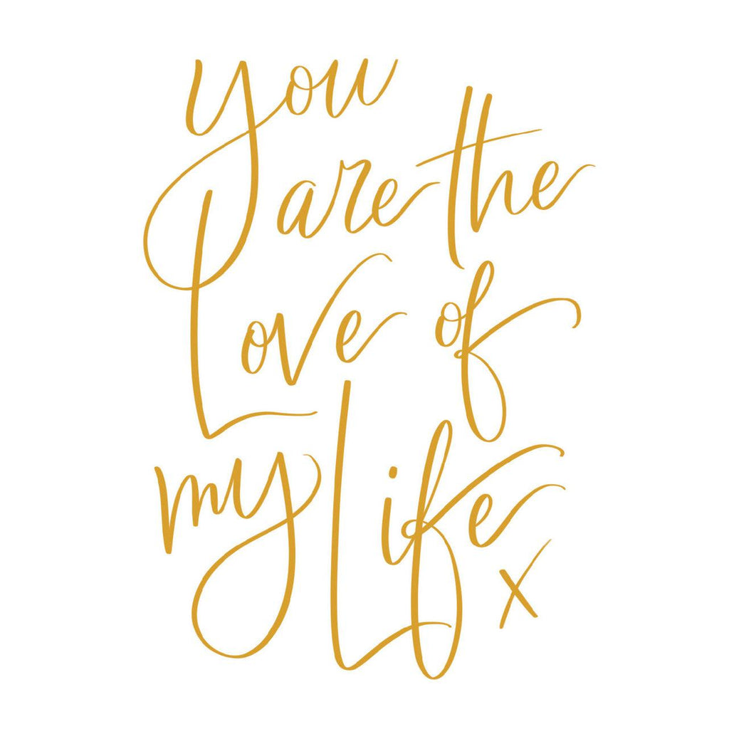 Greeting Card - AF Tiny Mighty Love of My Life Text — PaperMarket
