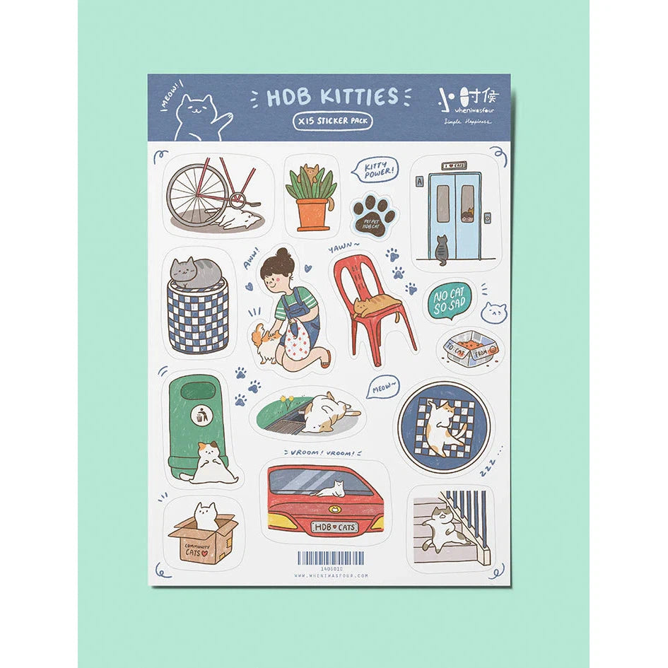 HDB Kitties Stickers — PaperMarket