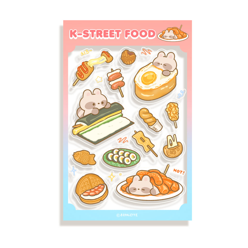K-Street Food Sticker Sheet — PaperMarket