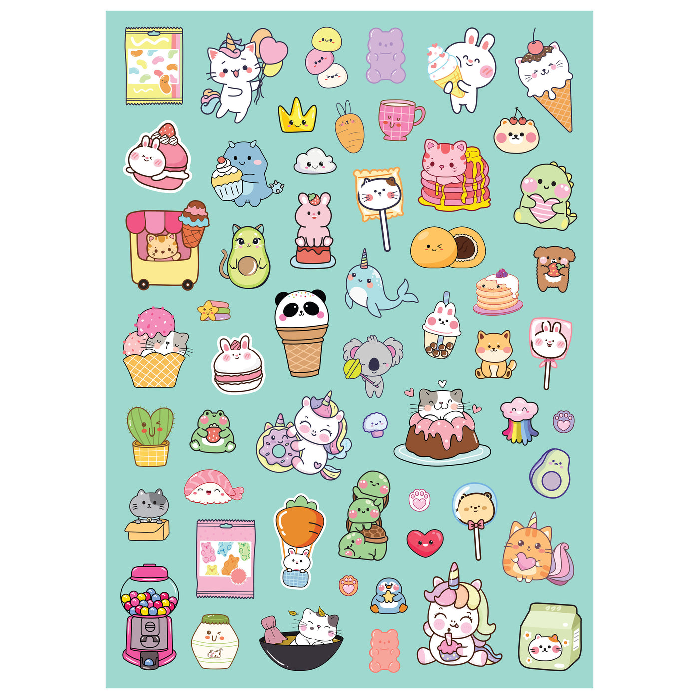 Kaleidoscope Colouring Stickers Totally Cute — PaperMarket