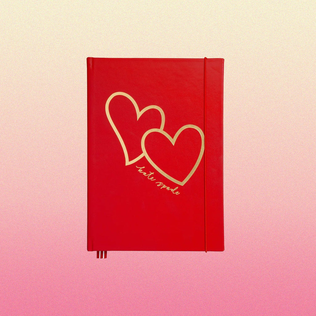Kate Spade Take Note XL Notebook - Brushstroke Hearts — PaperMarket