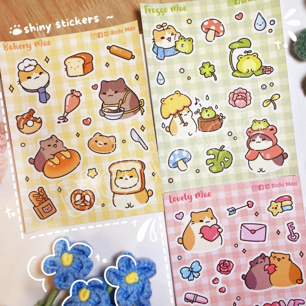 Lovely Mao Sticker Sheet — PaperMarket