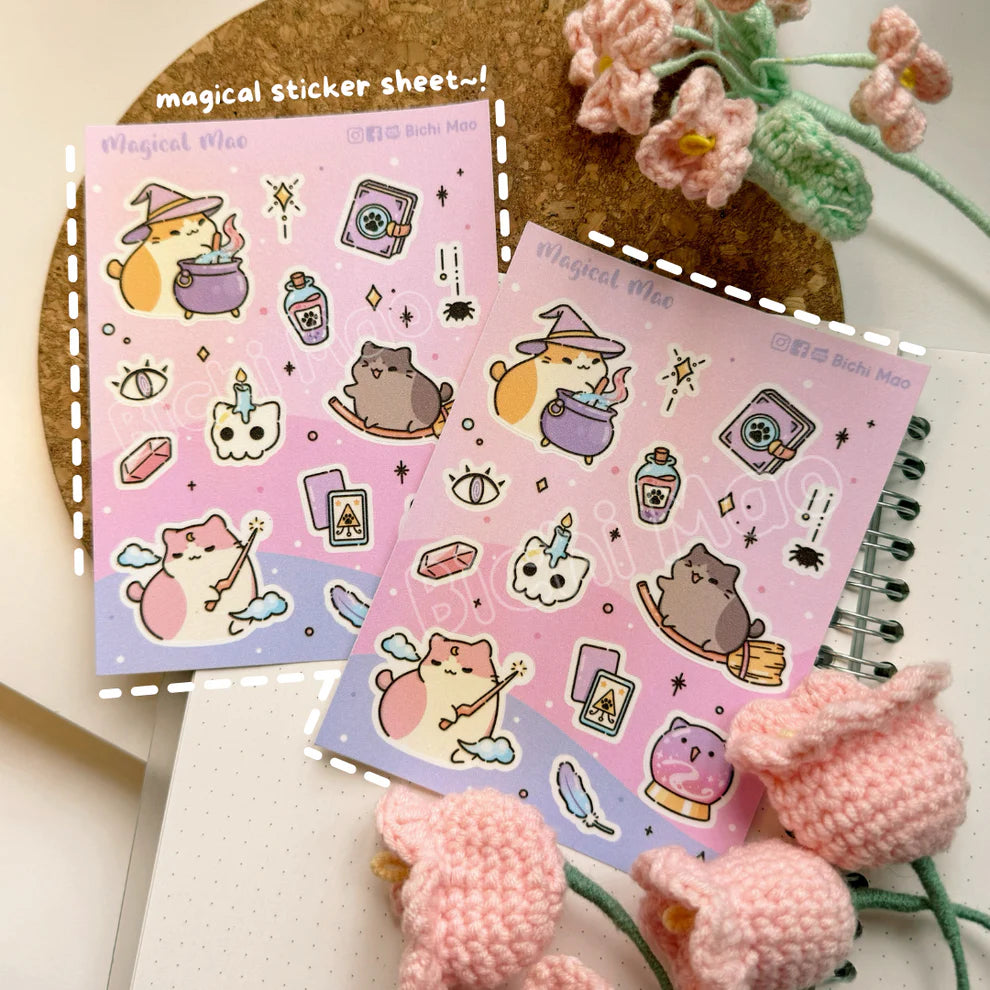 Magical Mao Sticker Sheet — PaperMarket