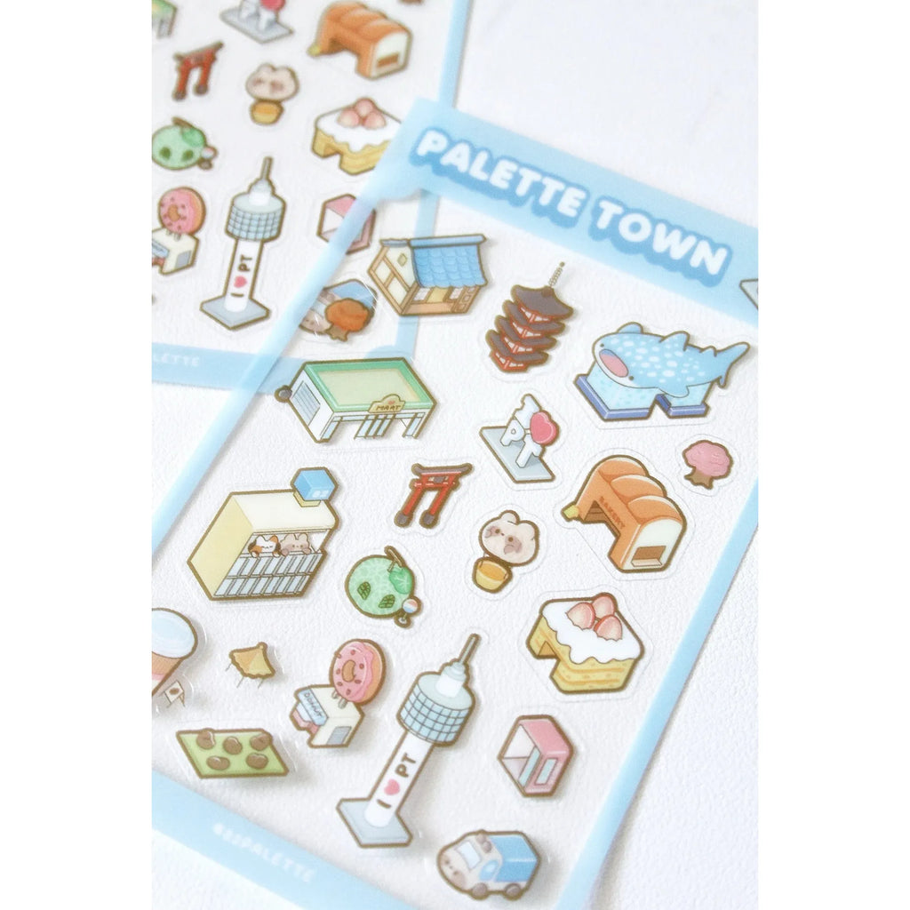 Palette Town Sticker Sheet — PaperMarket