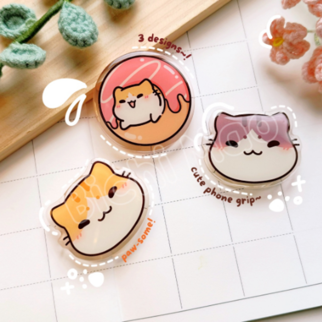 Pink Phone Grip — PaperMarket
