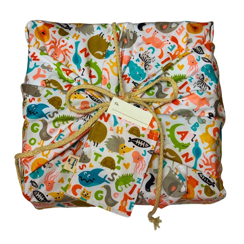 Reusable Gift Wrap - Alphabets from A to Z — PaperMarket