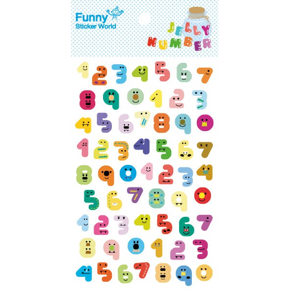 Sticker - Jelly Number — PaperMarket