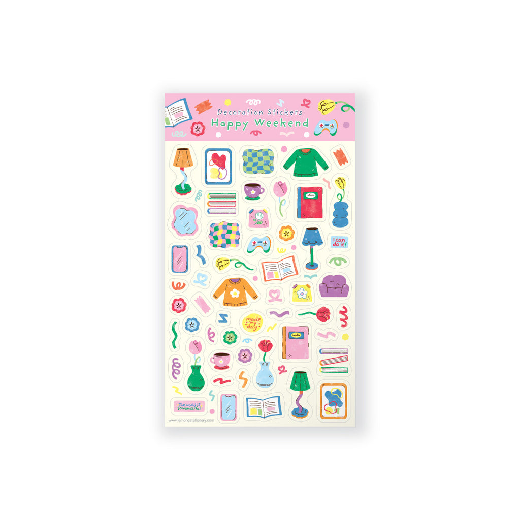 Stickers - Happy Weekend — PaperMarket