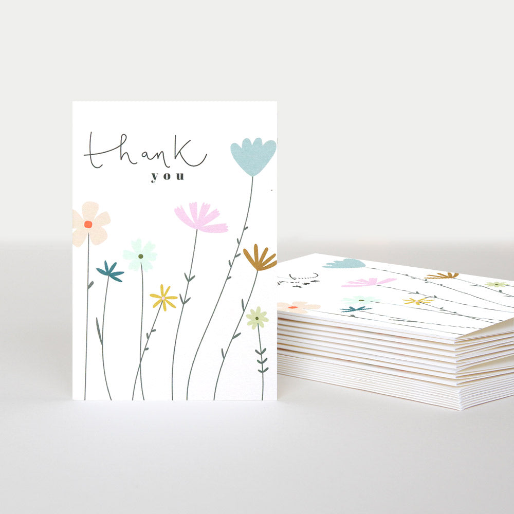 Thank You Fleur Floral - Notecard Pack — PaperMarket