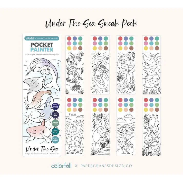 Under The Sea Pocket Painter (Ages 3-99) x Papercranes Design — PaperMarket