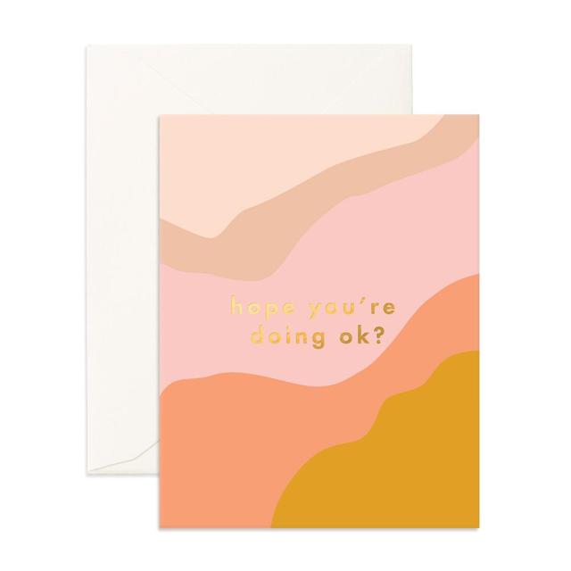 Fox & Fallow Greeting Card - Hope You're Doing Ok — PaperMarket
