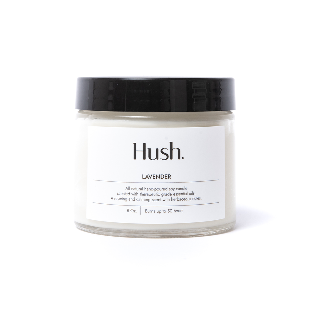 Hush Candle 8 Oz - Lavender — PaperMarket