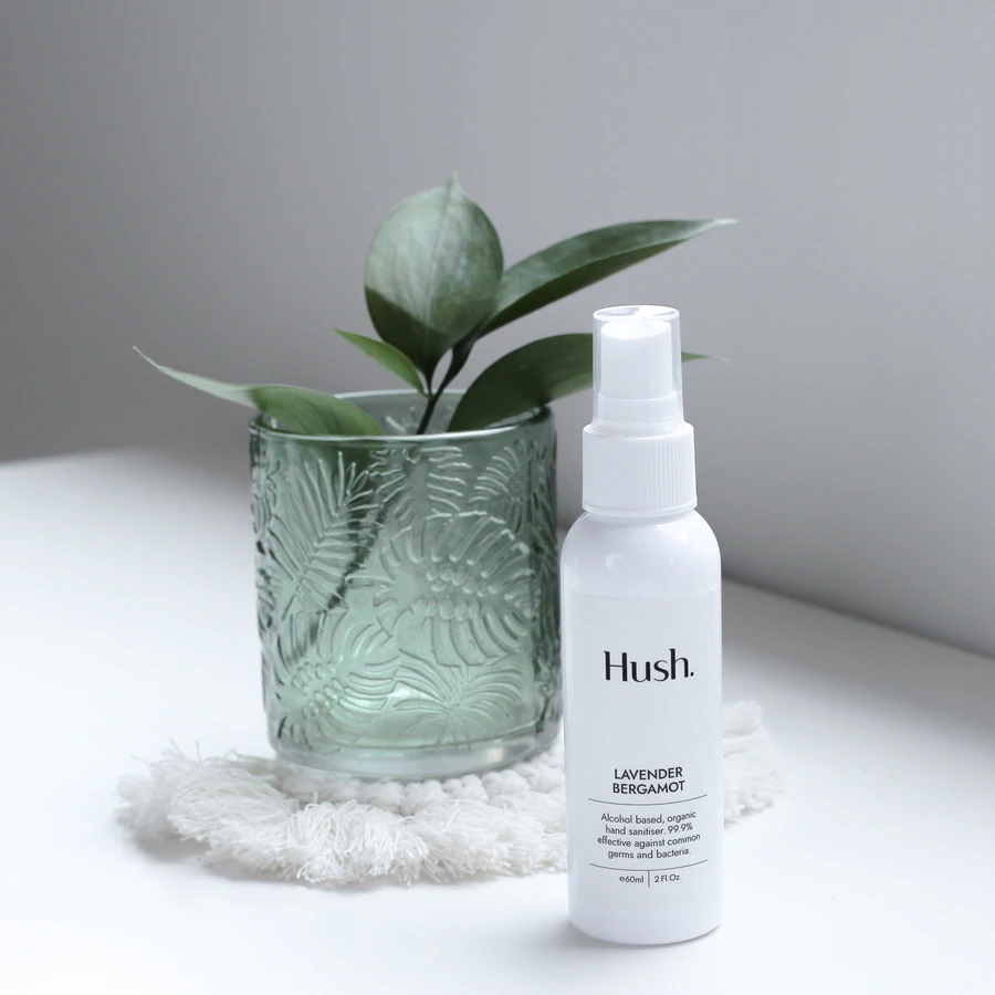 Hush Hand Sanitiser 60ml - Lavender Bergamot — PaperMarket